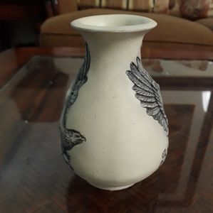 Unknown | Accents | Small Etched Eagle Resin Vase 5 Tall | Poshmark